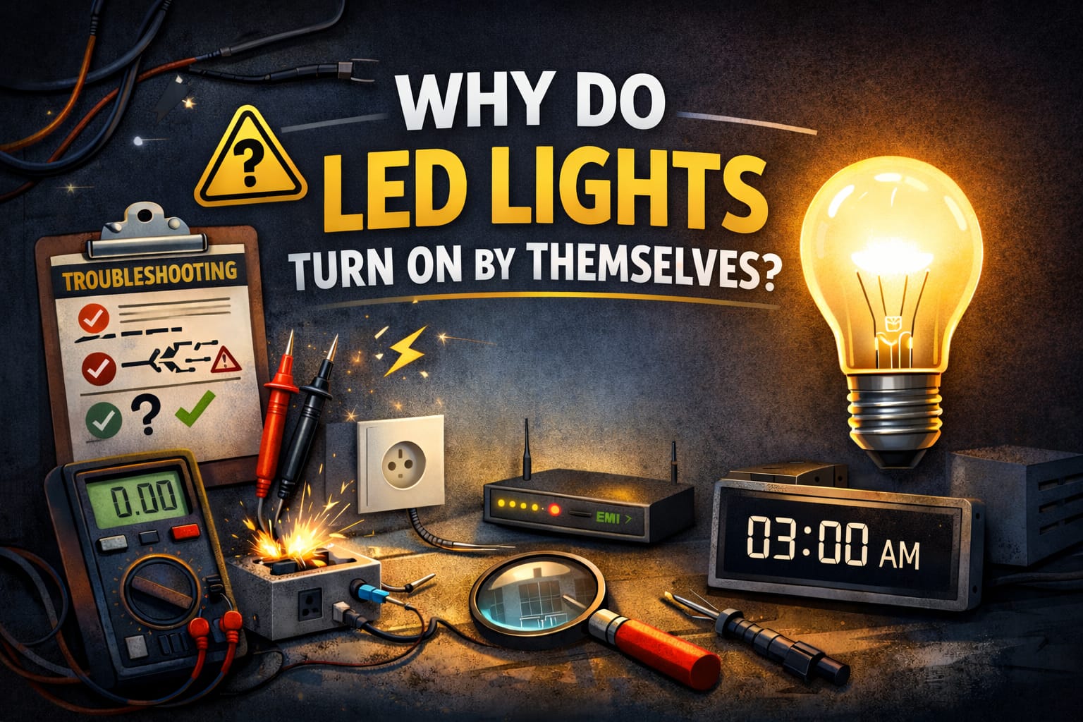 Lights Turning On By Themselves Meaning